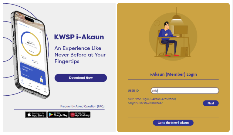 Cara Login i-Akaun KWSP